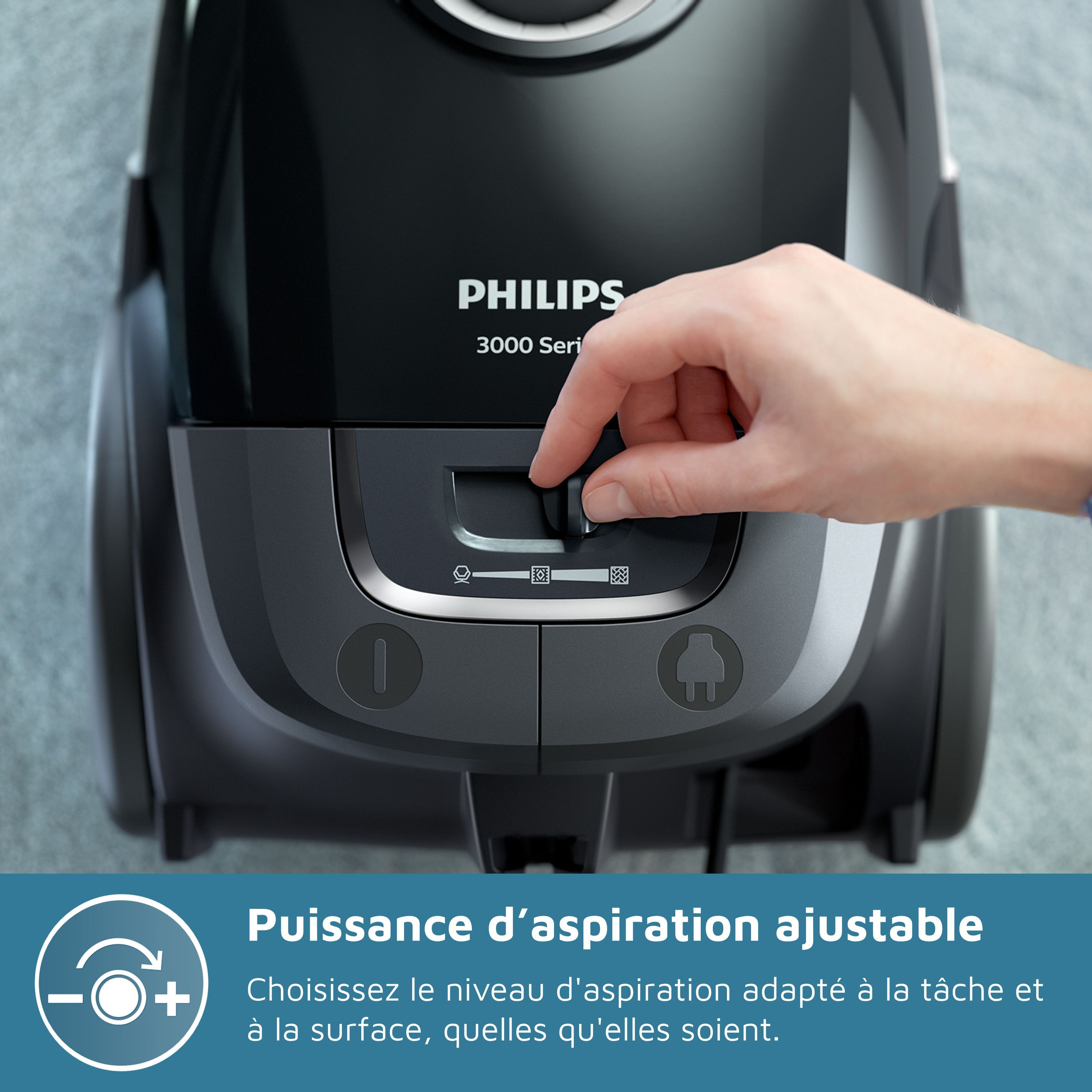 Aspirateur avec sac - PHILIPS - XD3112/09 - Série 3000 Performer ...