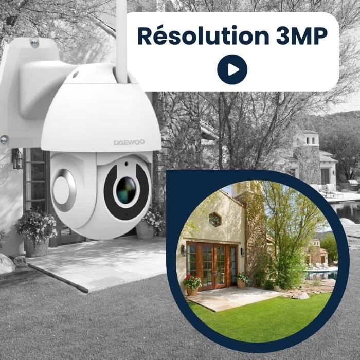 Ep505 Caméra Extérieure Rotative Résolution 3Mp, Audio Bidirectionnel ...
