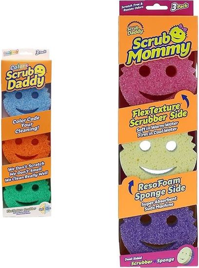 Color Eponge Smiley Anti-Rayures, Eponge Vaisselle Lavable ...