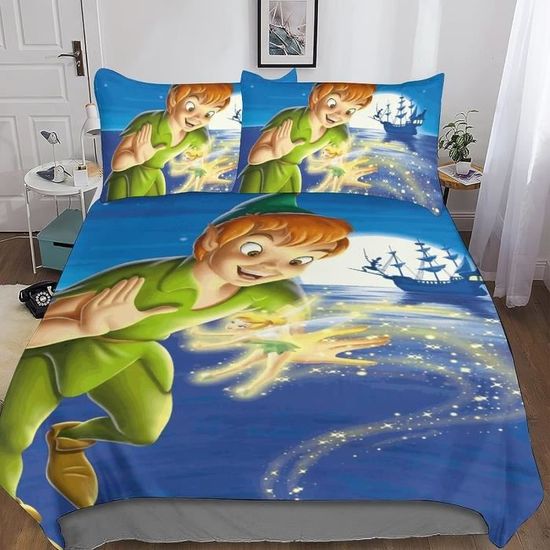 140x200cm-Parure De Lit Peter Pan Avec Housse De Couette Imprimée En 3D ...