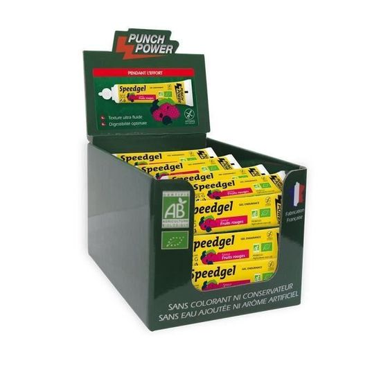 PUNCH POWER SPEEDGEL FRUITS ROUGES - PRÉSENTOIR 40 GELS - Cdiscount Sport