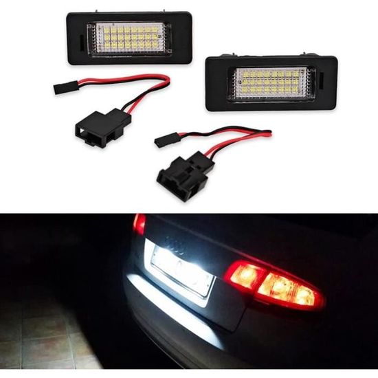 Littou Kolome Lot 2 Lampes Éclairage Plaque Immatriculation 24 Smd ...