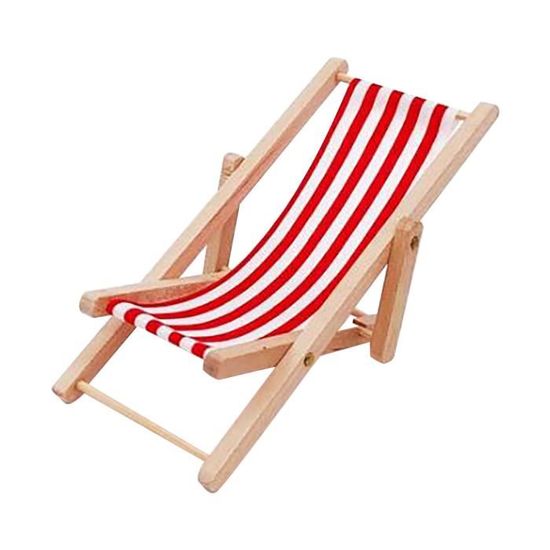 1:12 Mini maison de poupée meubles chaise longue de plage chaise longue ...