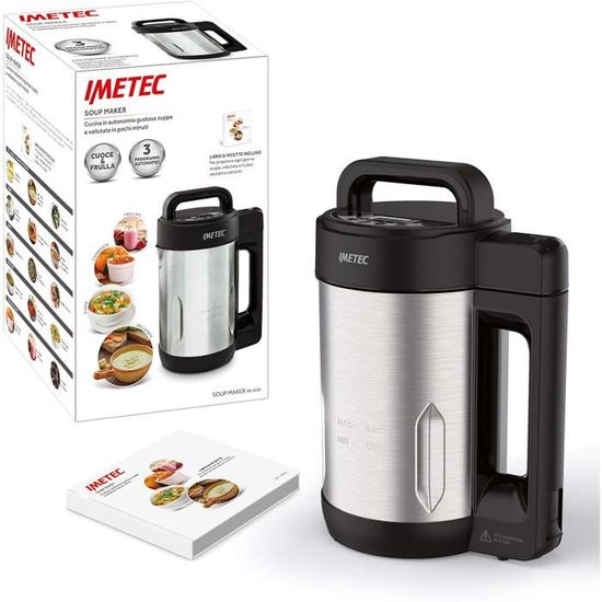 Machine à Soupe - IMETEC - SM 1000 - 900 Watt - 3 Programmes ...