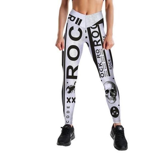 Pantalon Qickitout Legging En Spandex Push Up élastique Taille Haute