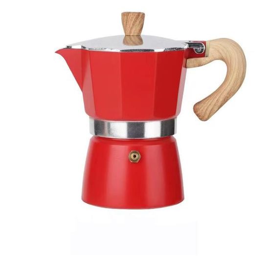 CAFETIERE,Red 150ml--Machine À Expresso Avec Poignée En Bois, Moka ...