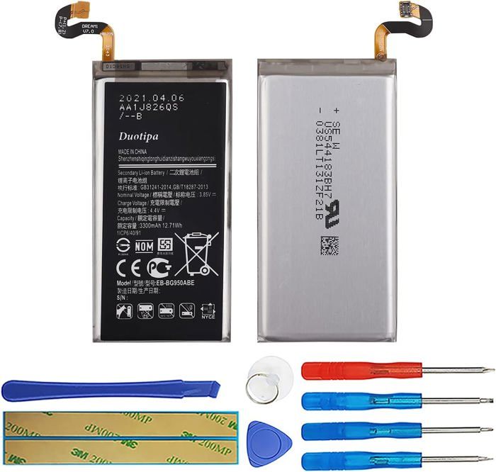 Batterie de rechange EB-BG950ABE compatible avec Samsung Galaxy S8 SM-G950 G950F avec ...