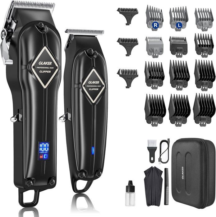 Tondeuse Cheveux Hommes,Tondeuse Cheveux et Barbe Professionnel Sans Fil Rechargeable,Tondeuse à ...