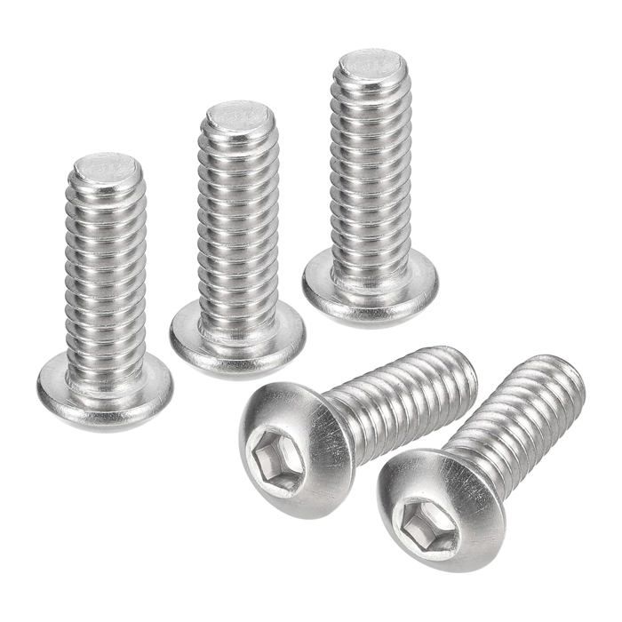 Lot de 25 vis hexagonales à tête ronde de 6,35 mm à 6,5 x 1,9 cm, 25 ...