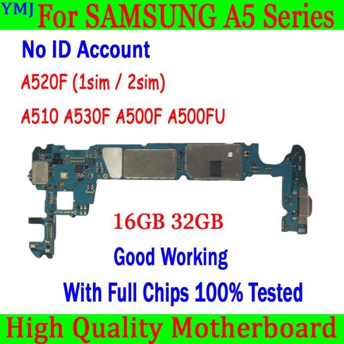 A530F 32 Go (2 SIM)-Carte mère 16 Go 32 Go pour Samsung Galaxy , circuit imprimé complet avec ...