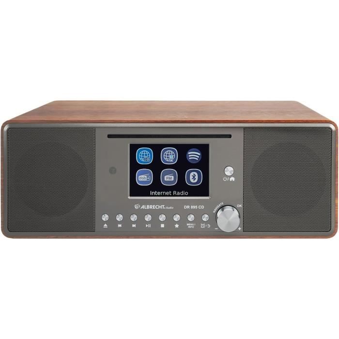 Albrecht DR 895 CD Système Compact Dab+/FM/Internet/CD,27896,Noyer ...