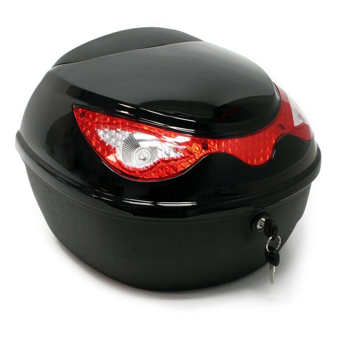 Top case 22L - HELLOSHOP26 - Noir - Verrouillage de haute qualité - Kit ...
