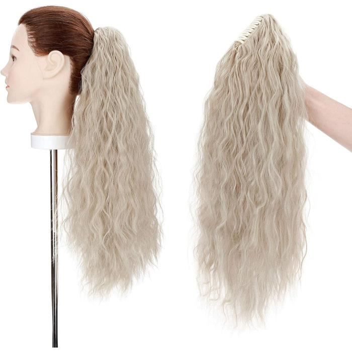 Claw On Ponytail Extensions De Cheveux Naturel Vague De Maïs Queue De ...