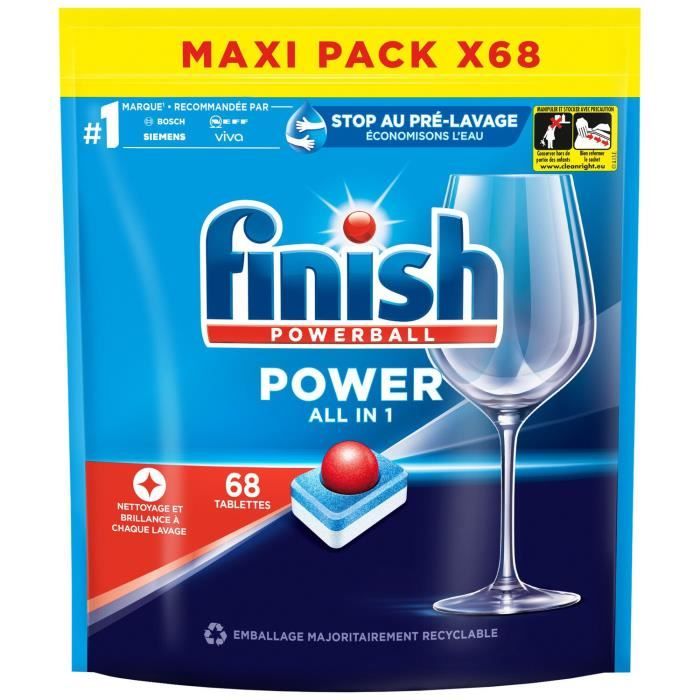 LOT DE 5 - FINISH - Powerball Power All In 1 Tablettes lave-vaisselle ...