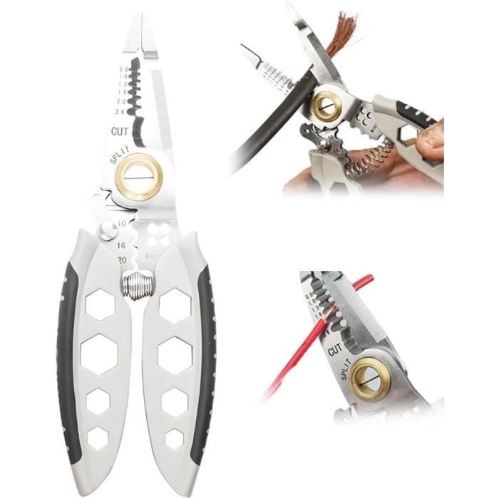 7-inch Multipurpose Wire Stripper, Portable Professional Handle Wire ...