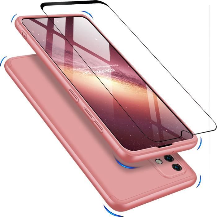 Coque Asus Samsung Galaxy A51，coque + Verre Trempé 360 degrés ...