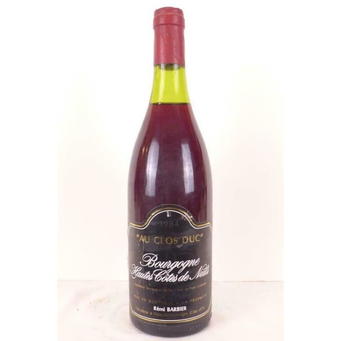 Hautes côtes de nuits rémi barbier rouge 1984 - bourgogne - La cave ...