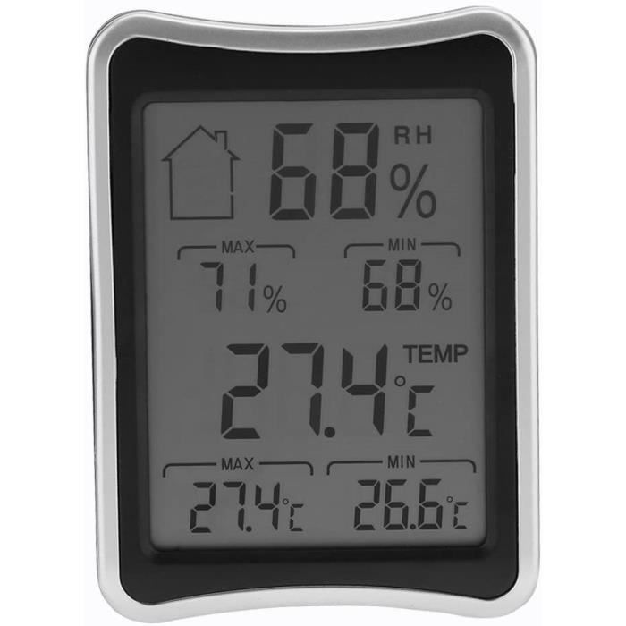 SANGSHI Thermomètre numérique LCD - Hygromètre - Station météo sans fil ...