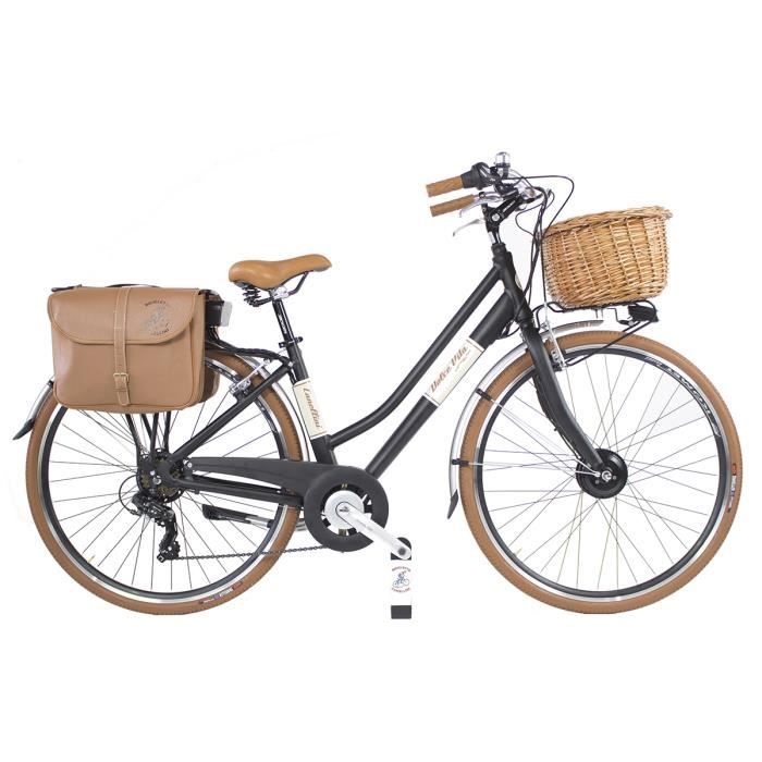 Vélo Électrique de Ville Dolce Vita by Canellini Femme avec sacoches et ...