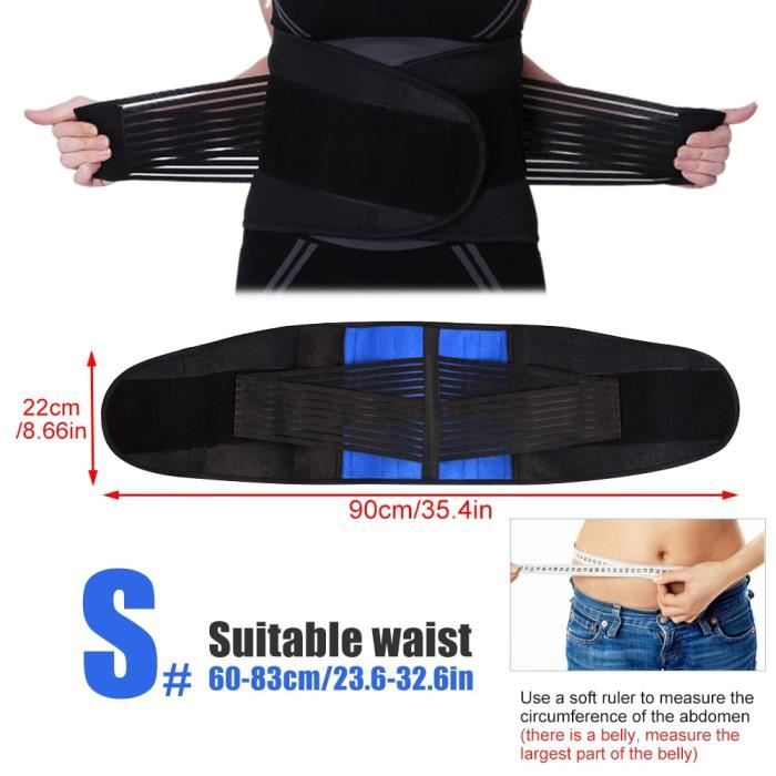 Couleurs Corset orthopédique, ceinture de soutien lombaire à Double ...