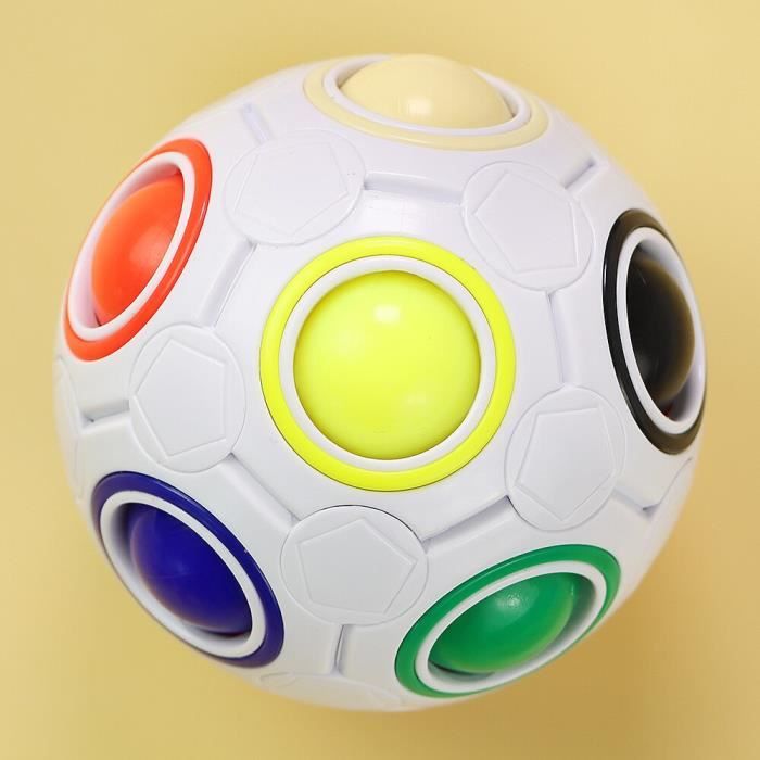 Rainbow Spherical Football Ball Pouch Magic Fidget Ball Color ...