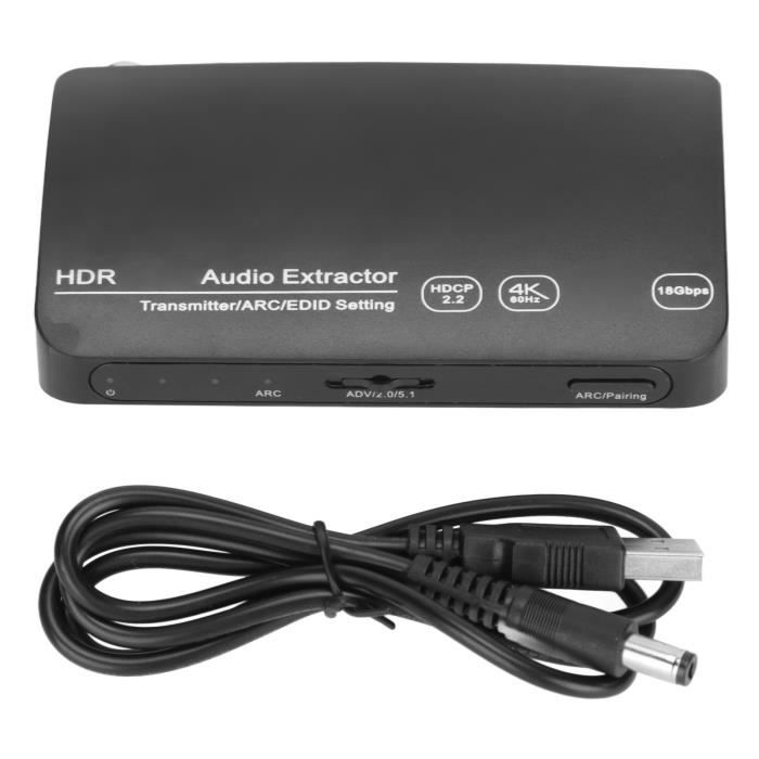 Fdit Extracteur Son HD HD Multimédia Interface 4K 60Hz RCA HD ...