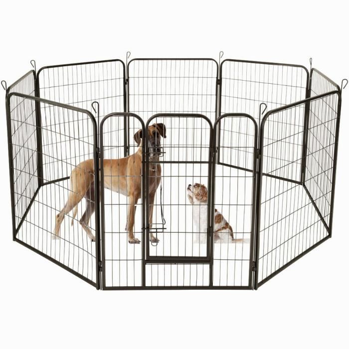 HENGMEI Parc à Chiots Petits Chiens Ajustable Parc Enclos Modulable en ...