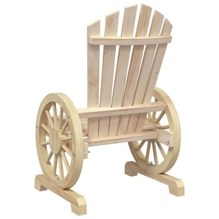 Chaise de jardin - KEEN SO - Adirondack - Bois massif de sapin ...