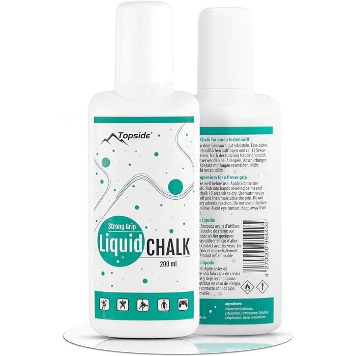 Magnesie Et Ruban Adhesif ® Liquid Chalk 200 Ml – Meilleure Adhérence L ...