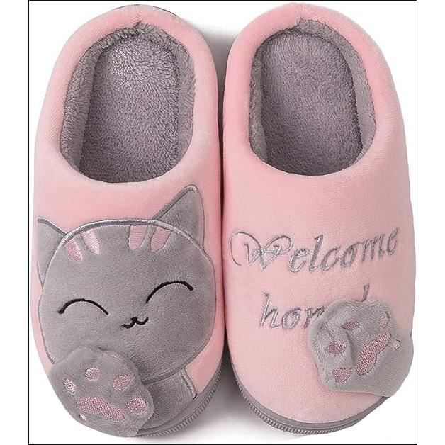 Mignon Dessin Animé Chaussons Maison Mixte Enfant Hommes Femmes Hiver ...