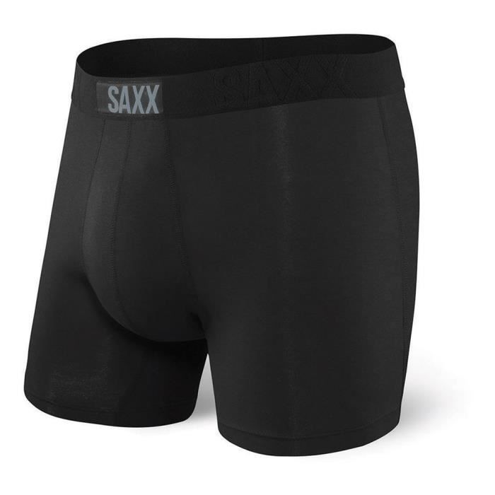 Boxer Homme Saxx Underwear Vibe - Noir - Ball Park Pouch - Taille Grand ...