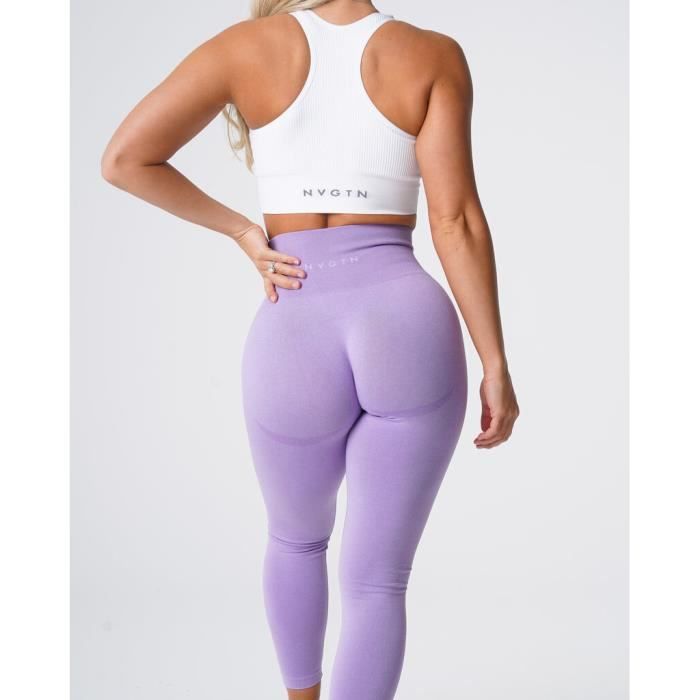 Pantalon De Sport Leggings En Lycra Sans Couture Collants Doux Pour