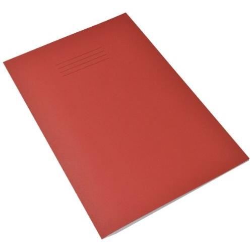 RHINO VIERGE 13 MM 32 PAGES LIGNE-CAHIER DE PROJET-ROUGE (PACK DE 10 ...