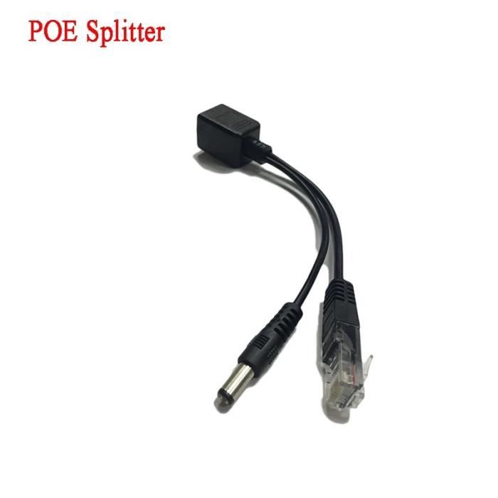 Câble adaptateur POE 12-48v pour alimentation par câble Ethernet passif ...