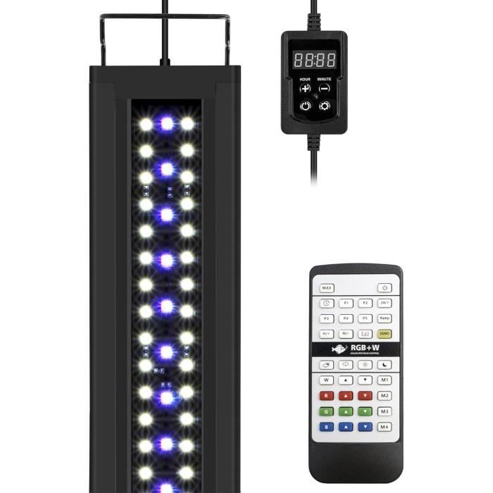 RGB+W 24-7 Rampe LED Aquarium, Éclairage LED Étanche à Spectre Complet ...