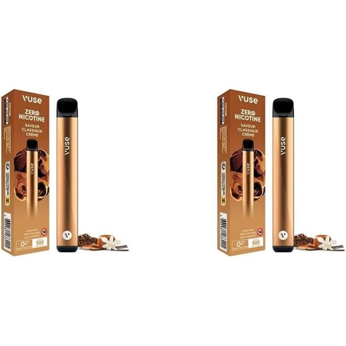 VUSE Puff Jetable Sans Nicotine - Cigarette Électronique - Saveur ...