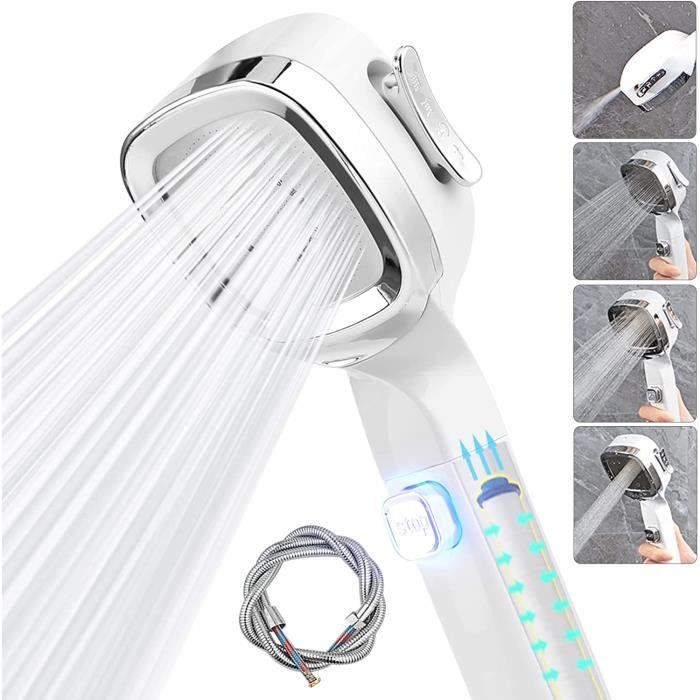 Douche, Douche à Main Noo 4 Types de Jets, Kit de Surpression Avec ...