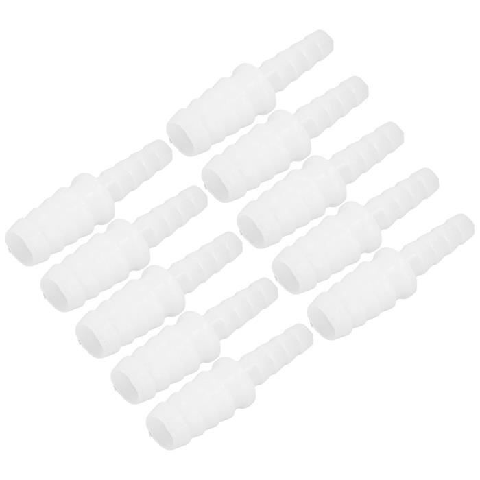 Raccord de tuyau - VBESTLIFE - Connecteur droit - 10 pièces - Matériau PE - Utilisation aquarium ...