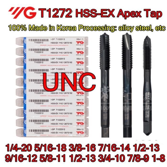 FILIERE - BUSE DE FILAGE - TARAUD,7-16 14UNC 2pcs--UNC T1272 corée du ...