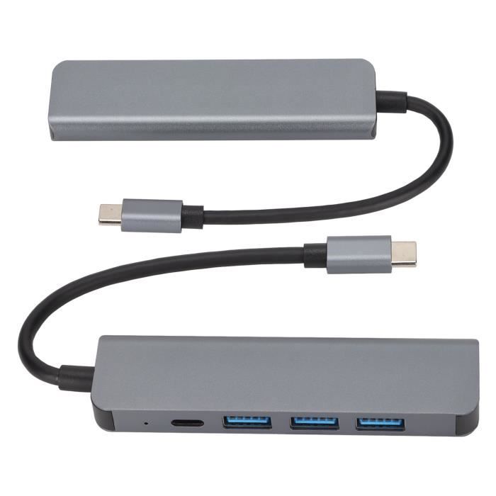 5 en 1 Concentrateur USB C Hub Ultra Haute Définition 5 Gbps Taux de ...