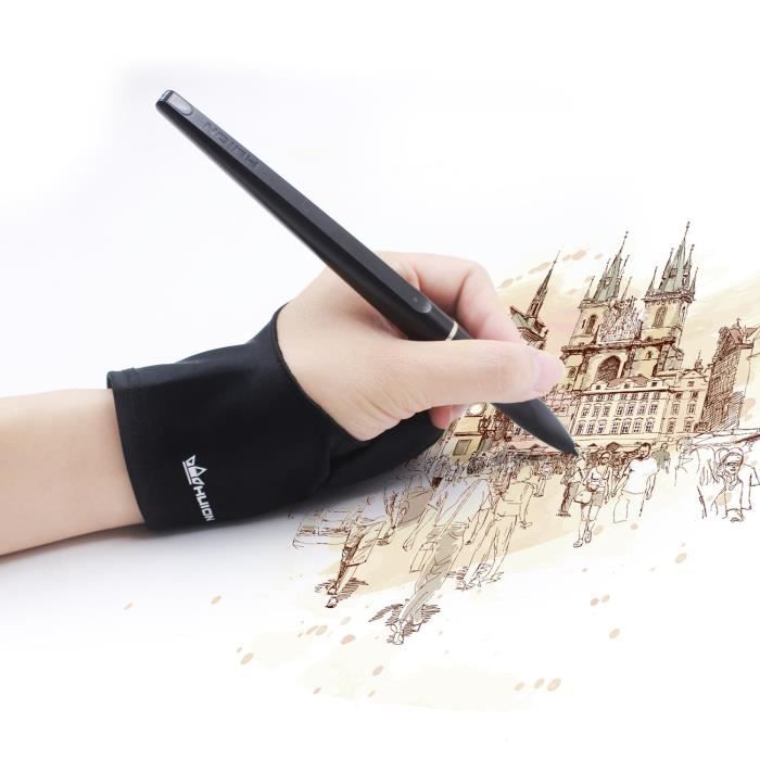 HUION Gant antidérapant de Dessin d'artiste, Gant pour Tablette ...