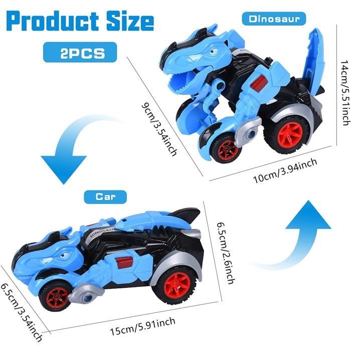 Transformers Voiture Dinosaure - Transformers - Jouet - Bleu - 3 ans ...