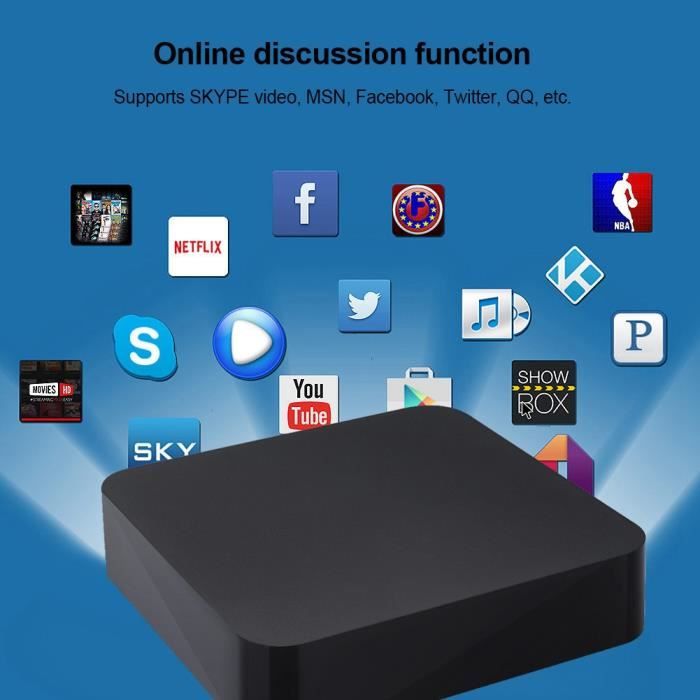Boîte TV WIFI Boîte TV Smart WIFI Décodeur Numérique Lecteur Multimédia ...
