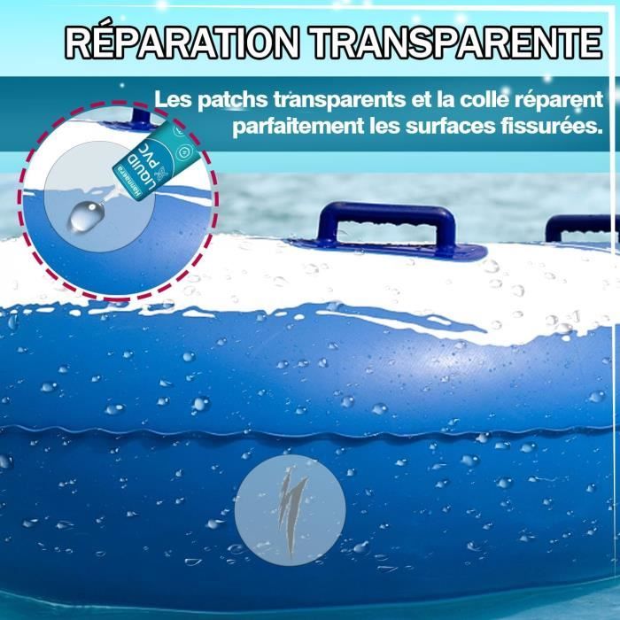Kit de Réparation Piscine, Kit Reparation Spa Gonflable, Transparente ... Kit de Réparation Piscine, Kit Reparation Spa Gonflable, Transparente ...