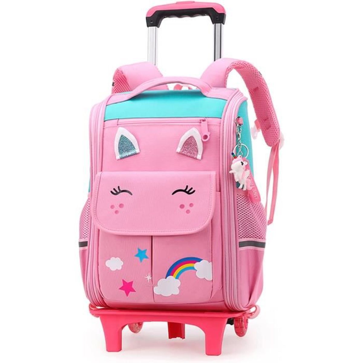 Cartable à roulettes Sac à Dos Filles, Primaire Sac d'école Grande ...