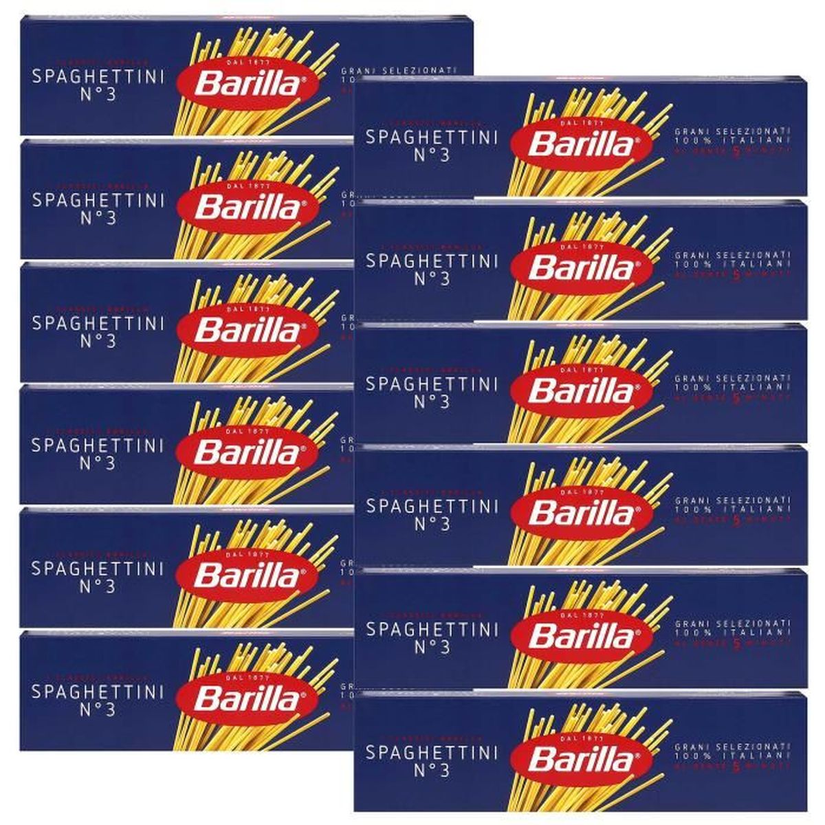 BARILLA Spaghettini - Pâtes spaghetti italiennes 12x500g - Cdiscount Au ...