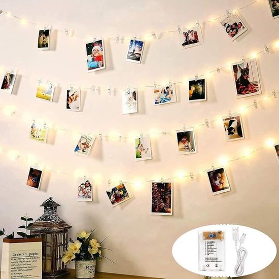 Led guirlandes lumineuses pour décoration murale photo, fonctionnement ...