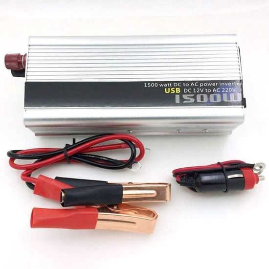 Adaptateur USB et Prises universelles pour convertisseur de Courant Alternatif 12V à 220V 750W ...