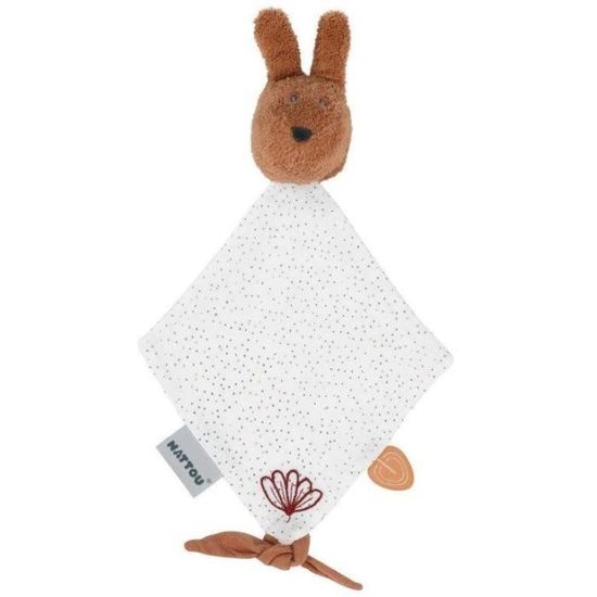 Doudou plat lapin Rouille - Nattou - Susie et Bonnie - Cdiscount ...