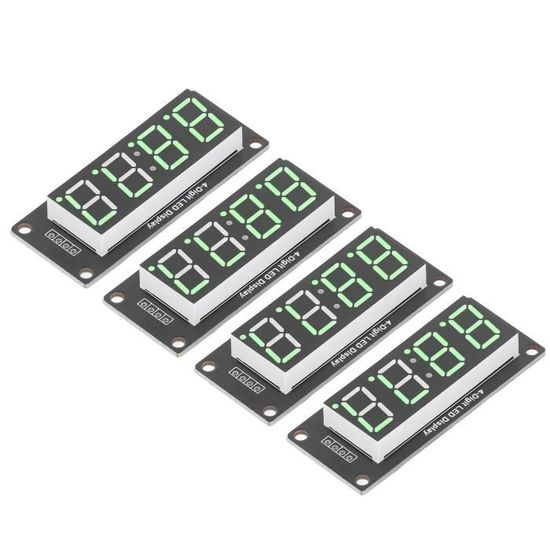 JUZ - Tube numérique à 4 chiffres 7 Segments Horloge Module TM1637 0 ...